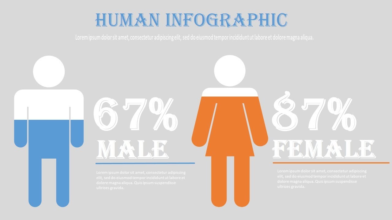 How to create Human Infographic in PowerPoint Tutorial...[PowerPoint P ...