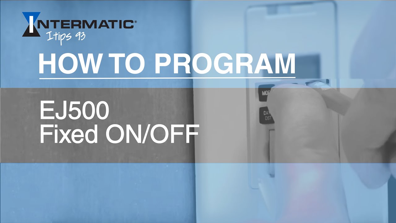 How to Program the EJ500 Fixed ON/OFF Event - YouTube