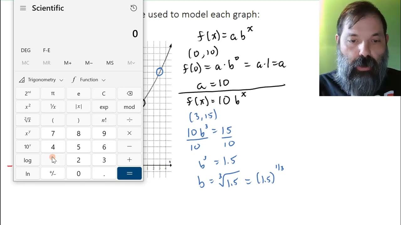 MAC1105 OER Exponential Model from graphs - YouTube