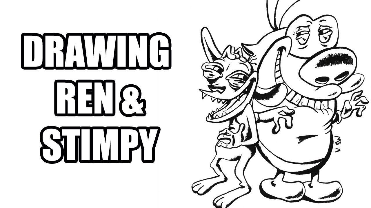 Drawing Ren and Stimpy - YouTube