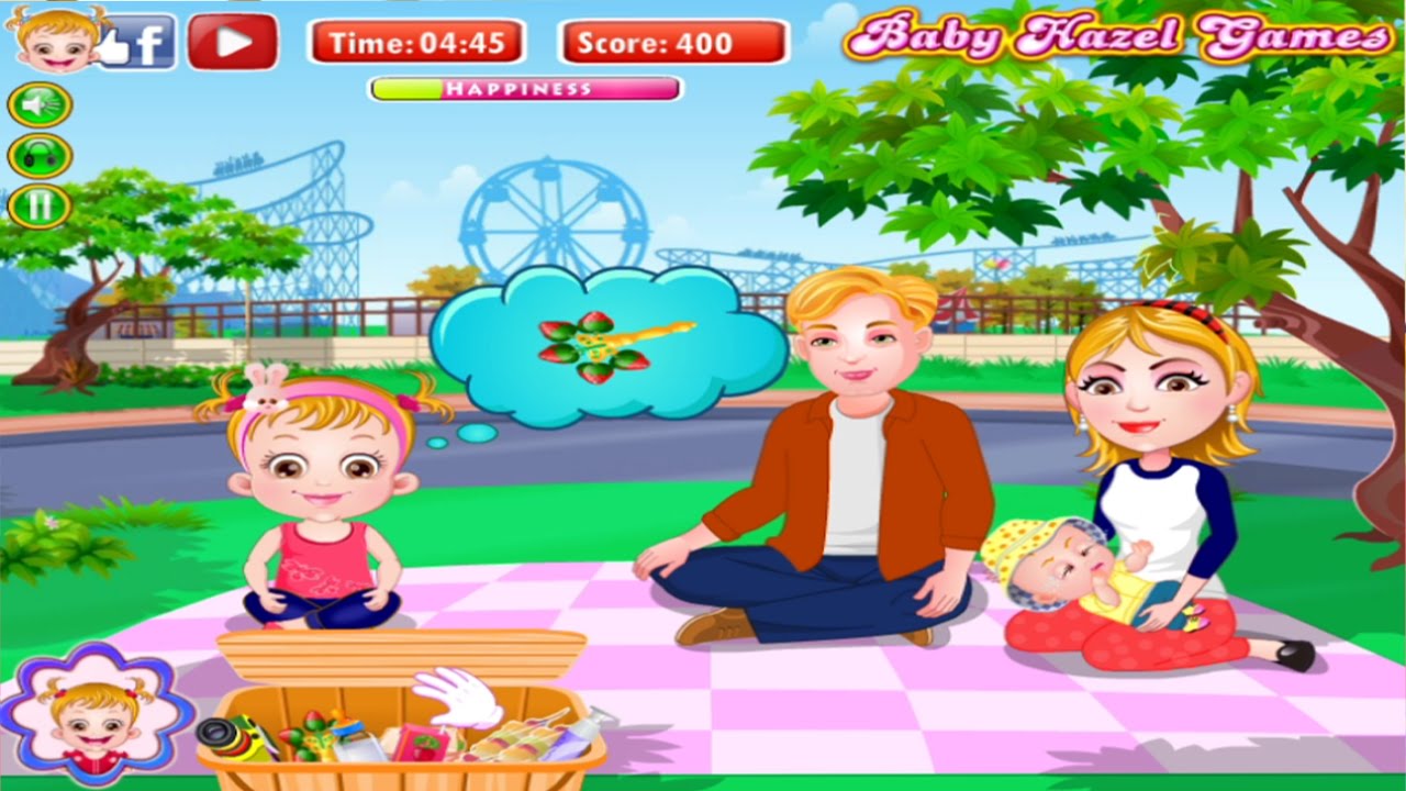 Baby Hazel Video Game - Baby Hazel Family Picnic - YouTube