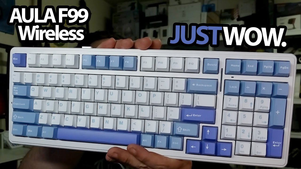 Ultimate Wireless Gaming Keyboard? AULA F99 with Pre-Lubed Linear ...
