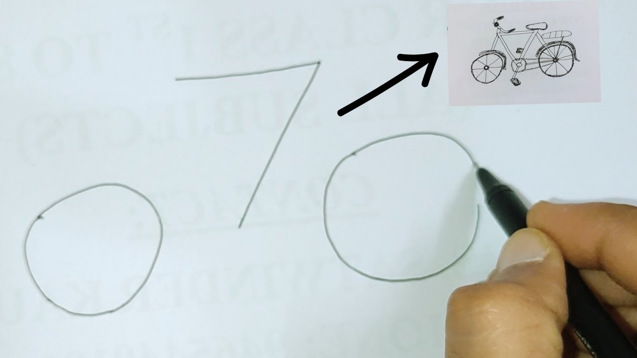 Draw Cycle from 070 number / How to Draw Cycle with number 070 ...