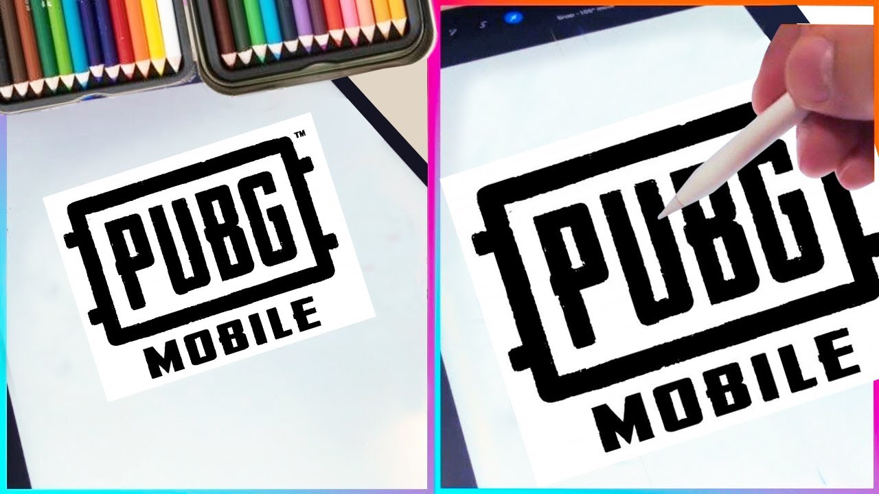 PUBG logo Drawing | PUBG game logo - YouTube