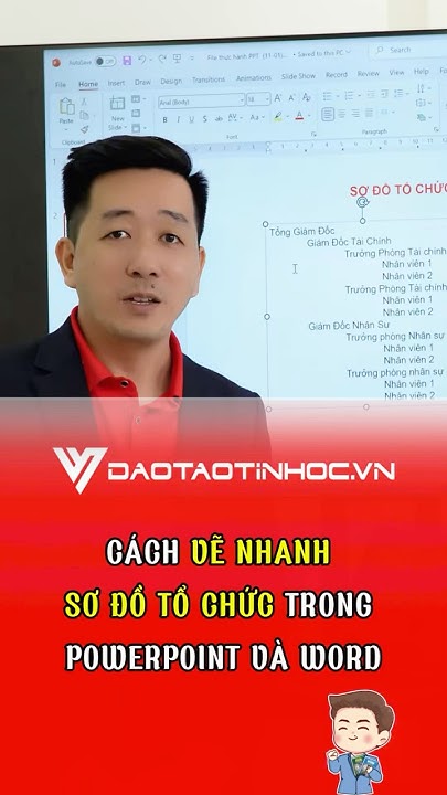 Cách vẽ sơ đồ tổ chức nhanh chóng trong Powerpoint và Word #daotaotinhoc #tinhocvanphong # ...