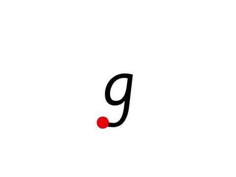 Lower case letter animation: g - YouTube