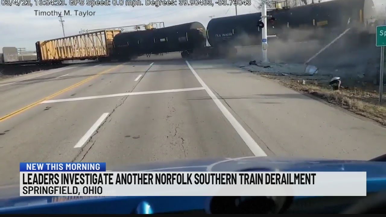 Authorities investigating third train derailment in Ohio of 2023 - YouTube