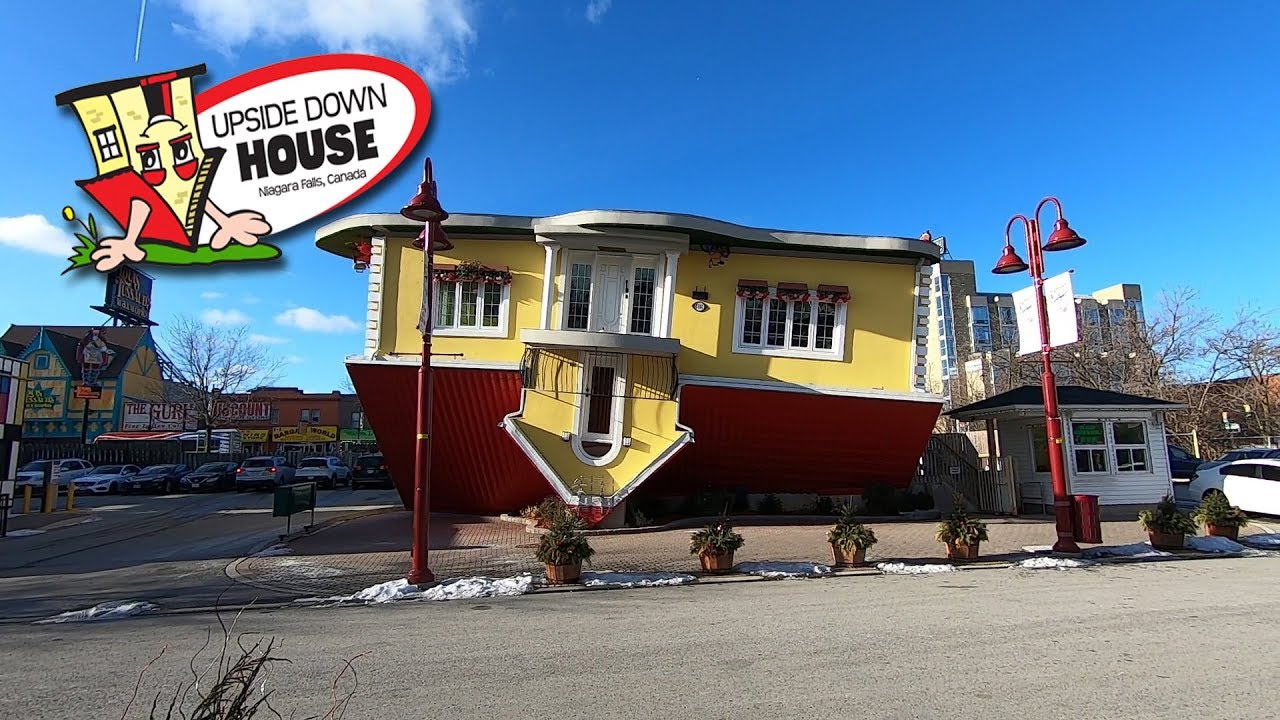 Exploring The UPSIDE DOWN HOUSE - Niagara falls - YouTube