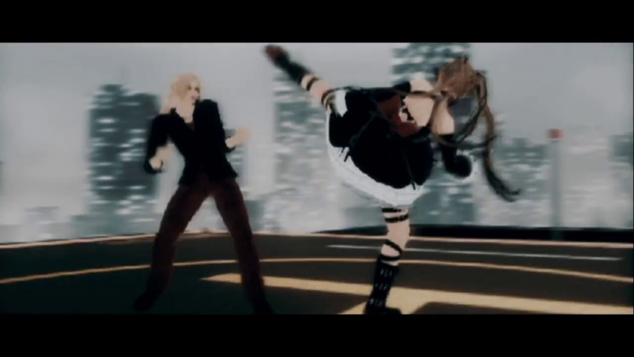 MMD Epic Fight - Marie Rose VS Nina Williams - YouTube