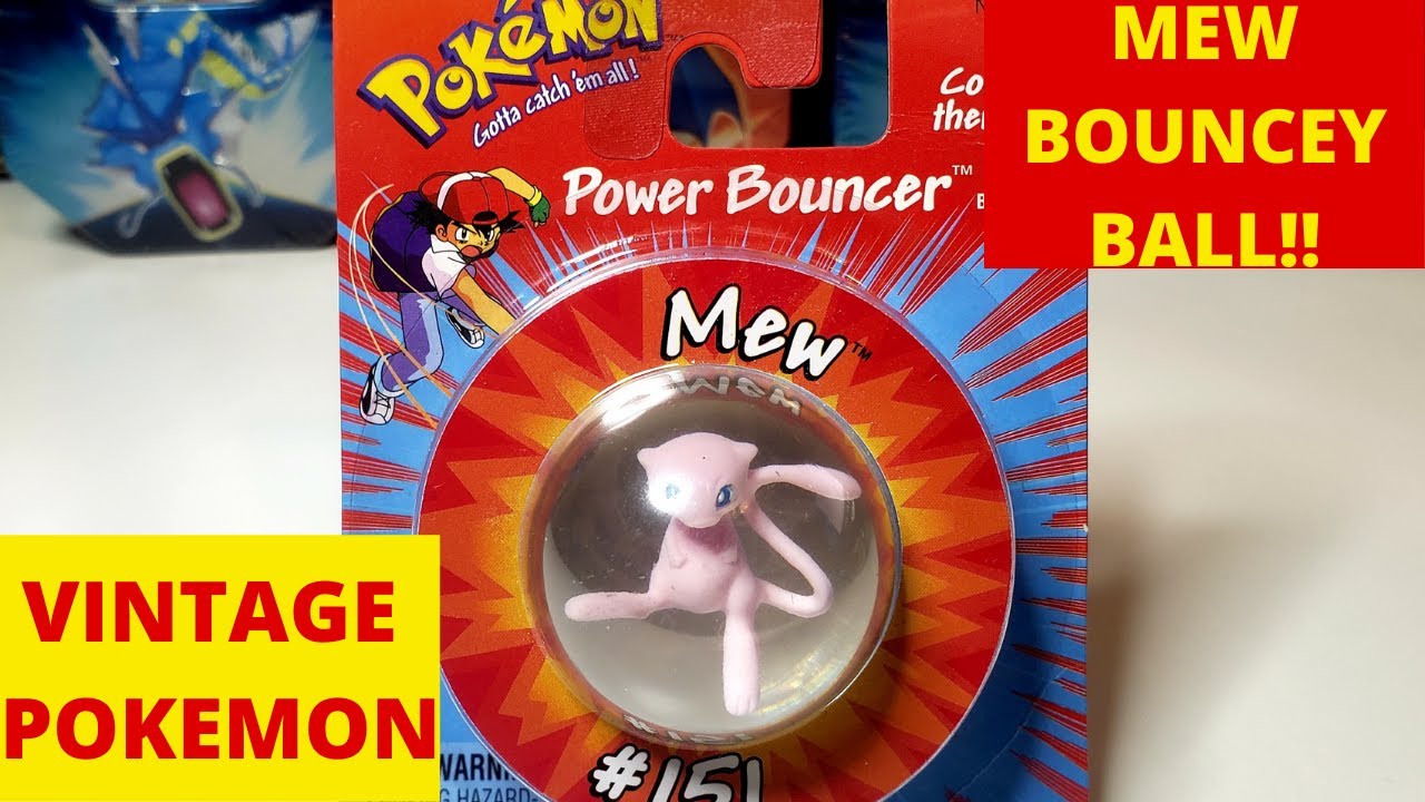 VINTAGE POKEMON MEW POWER BOUNCER BOUNCEY BALL! - YouTube