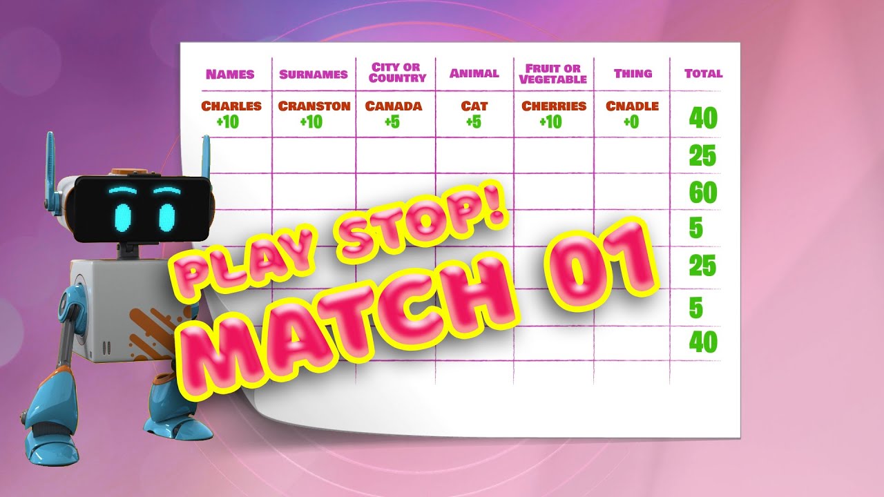 STOP GAME!. Match 01. Play with friends! - YouTube