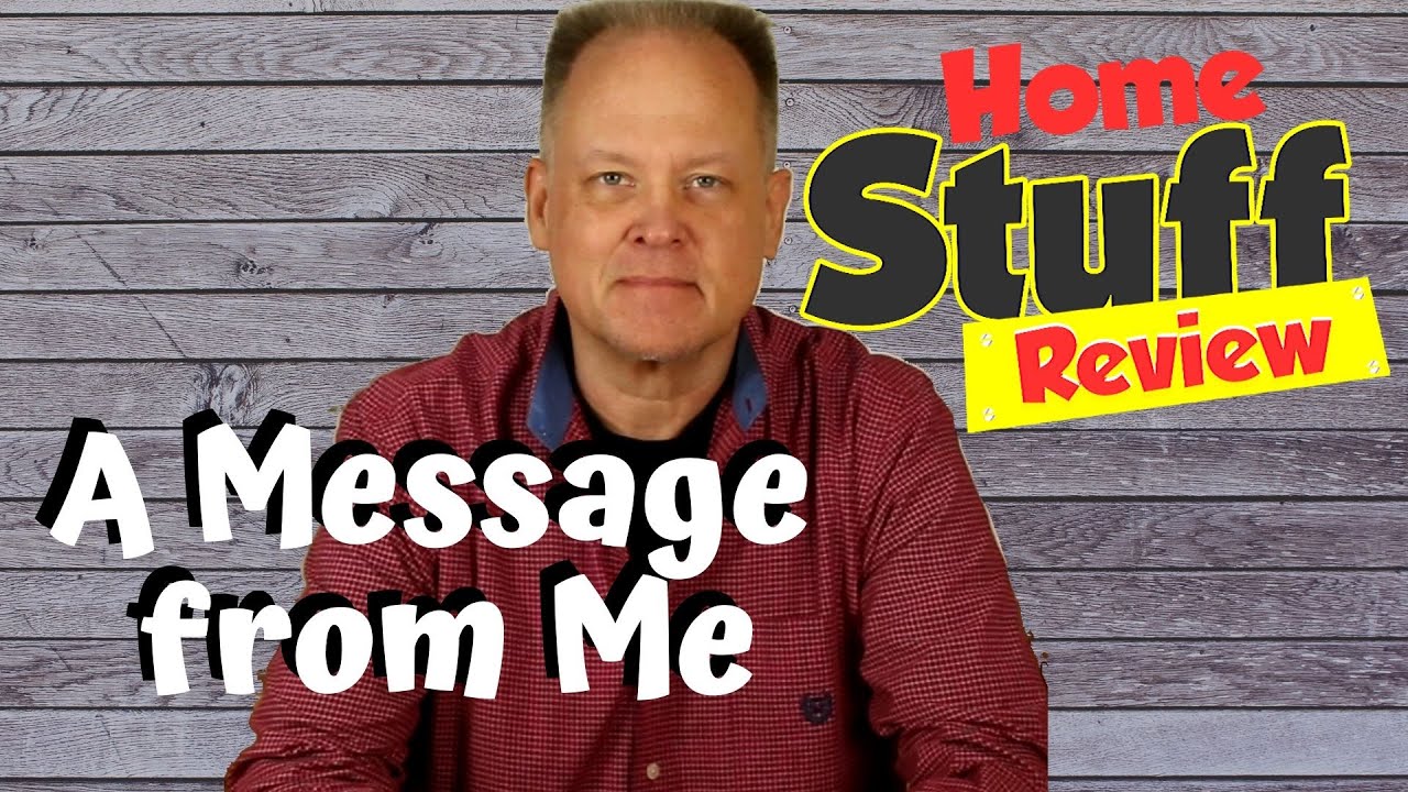 A message from me - YouTube
