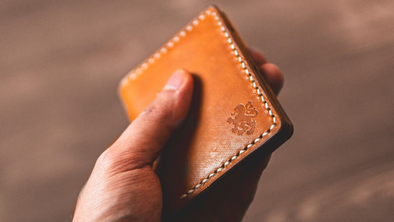 Strong and Minimalist Wallet! How to Make Leather Wallet - YouTube