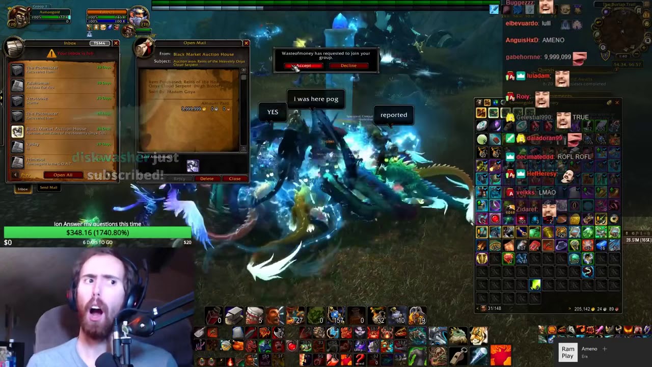 Asmongold gets the sha of anger mount - YouTube