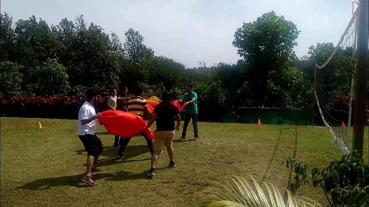 Water Volleyball Team building activity for teams | Trebound.com - YouTube