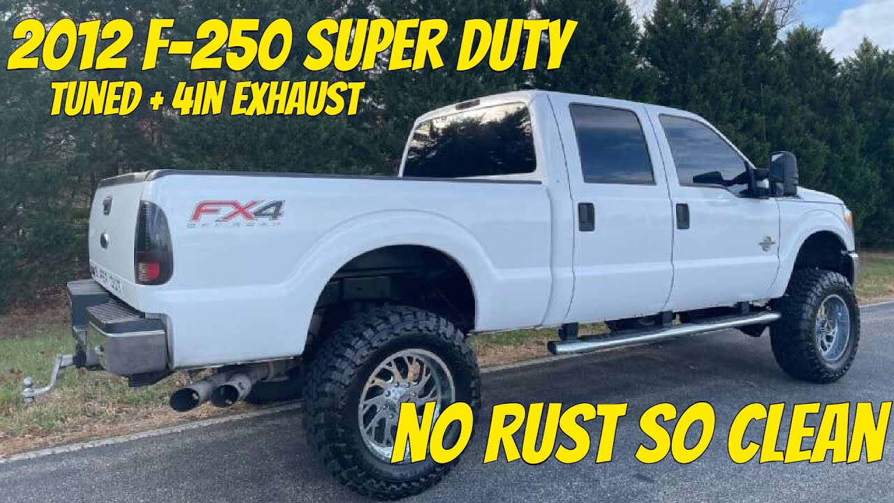 Lifted 2012 F-250 SUPER DUTY SO CLEAN - YouTube