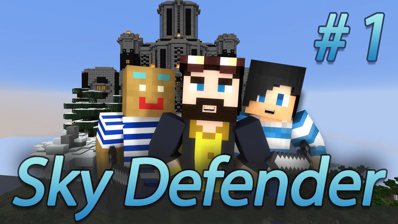 Minecraft - Sky Defender - Jour 1 - YouTube