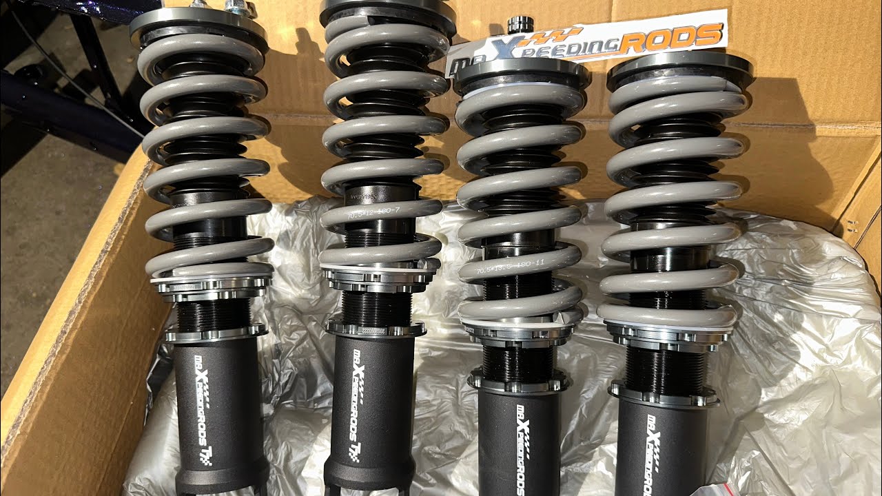 Unboxing and first impressions on the Maxpeedingrods T7 coilovers for ...