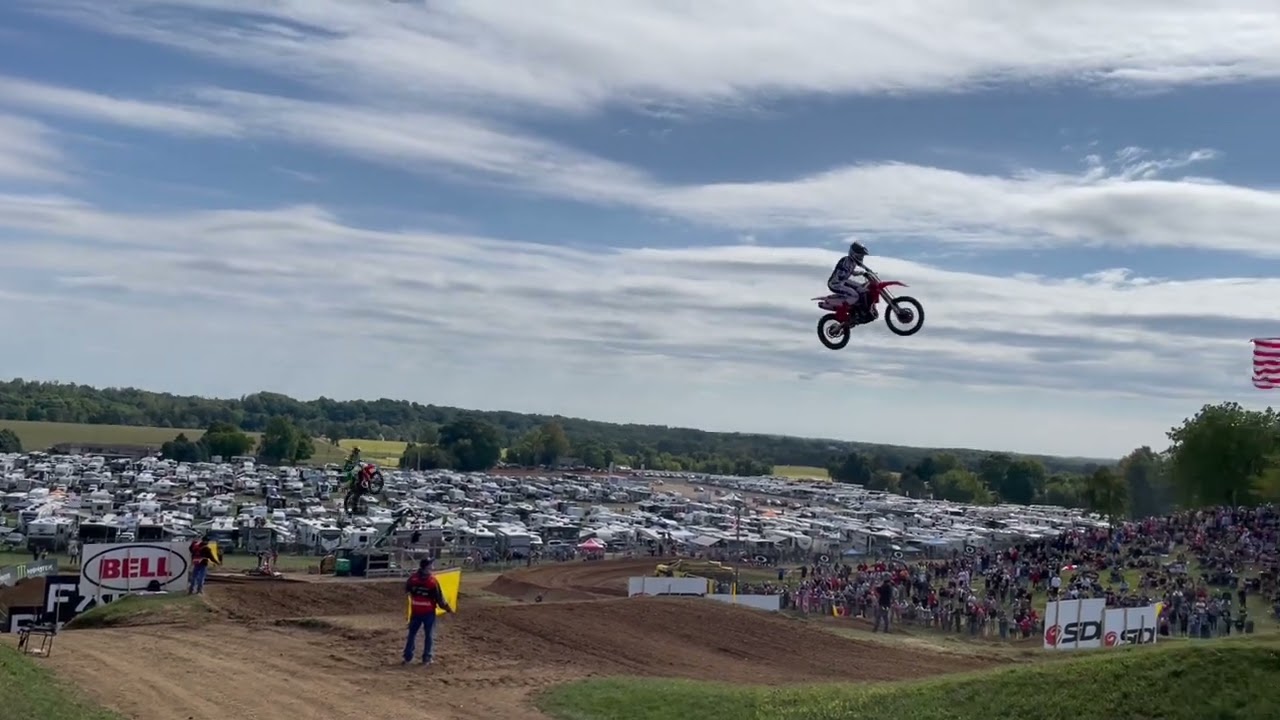 Jett Lawrence gets towed in to Larocco's leap by Chase Sexton for his ...