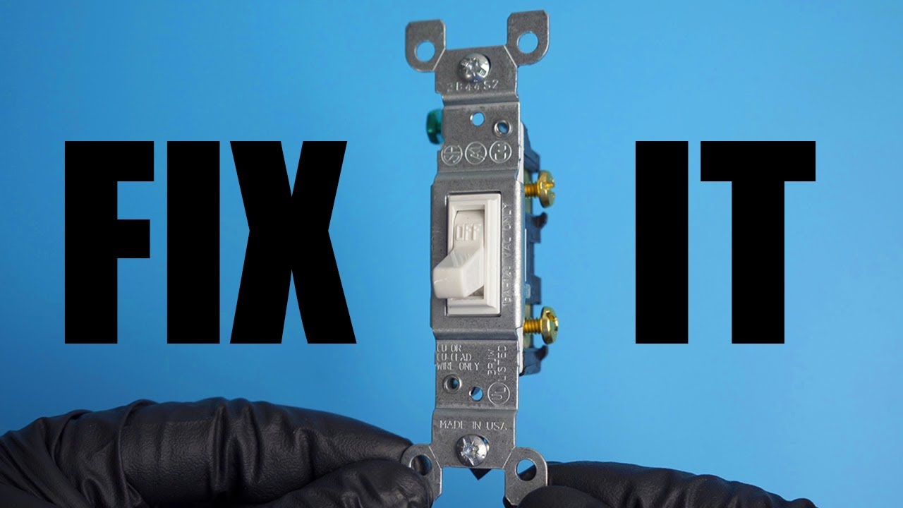 How to Fix a Broken Light Switch | Easy Step-by-Step Guide - YouTube