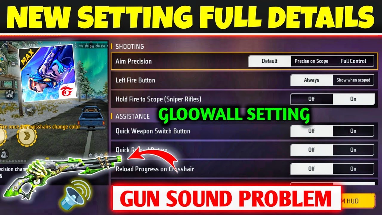 Free Fire New Control Setting After Ob48 Update | New Setting Full ...