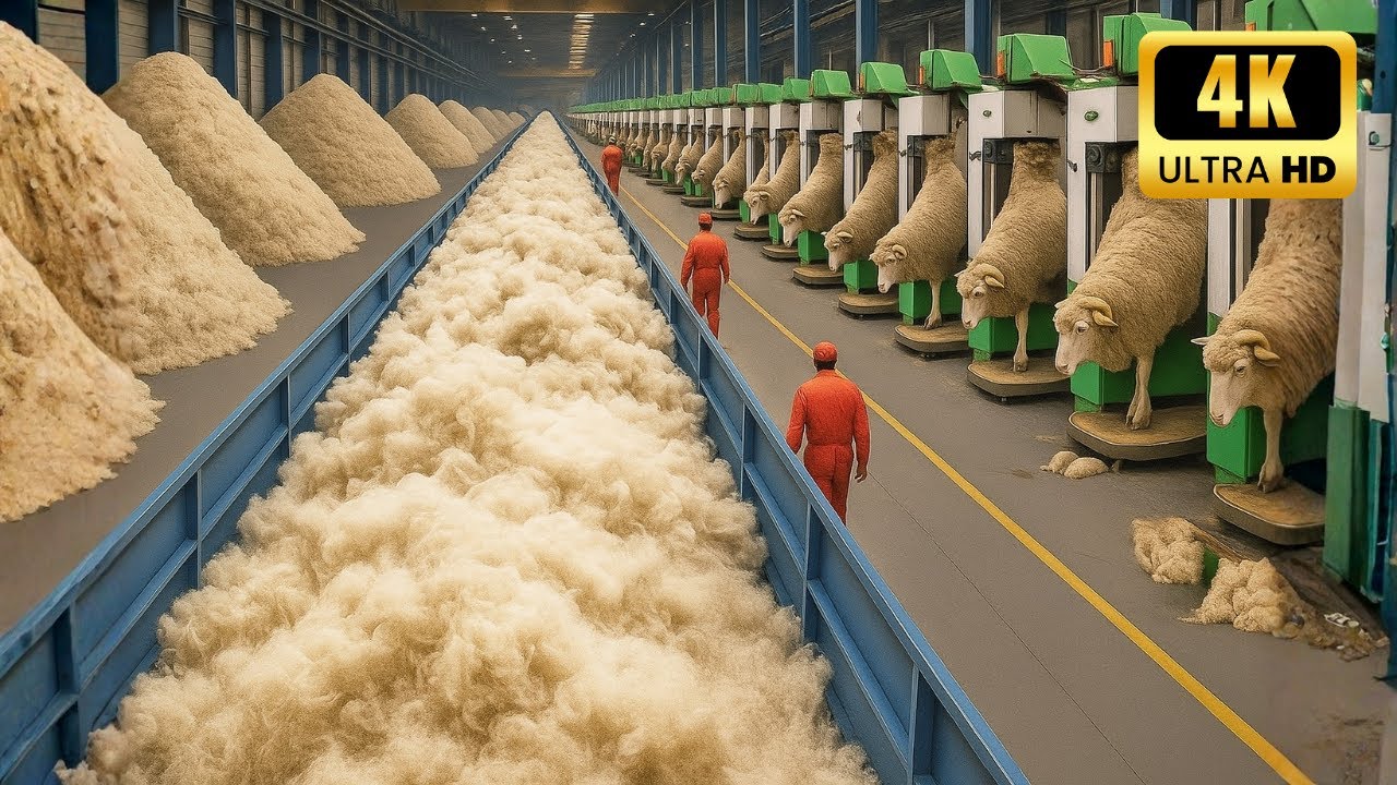 Inside the Wool Factory: How Millions of Pounds of Sheep Wool Become ...