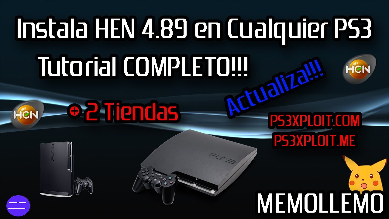 HEN PS3 4.89 + 2 Tiendas | TUTORIAL DEFINITIVO | - YouTube