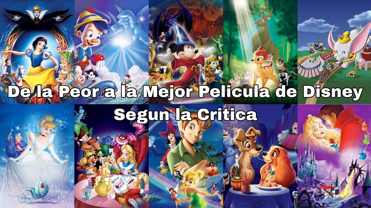 De la Peor a la Mejor Pelicula de Disney Segun la Critica - YouTube