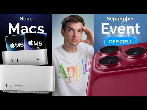 Apple macht es offiziell! iPhone-Event, Mac Studio, mac mini, M5 Ultra & mehr!