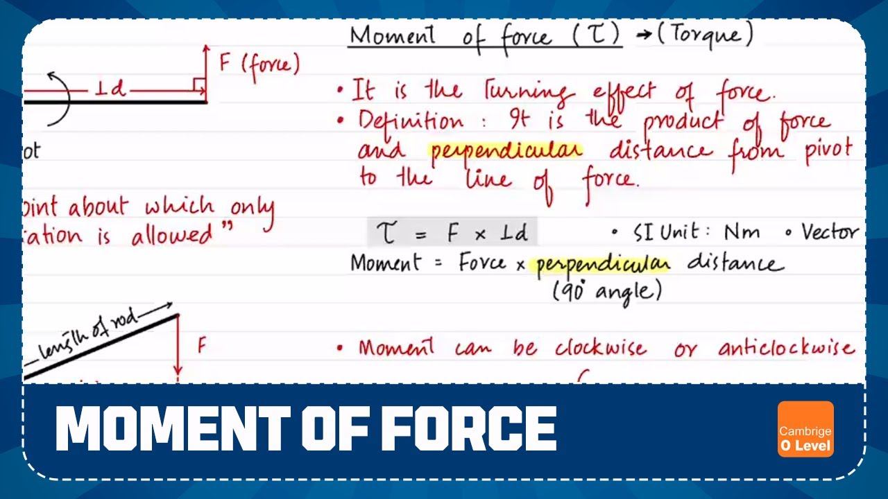 OL | Moment of Force (Torque) - YouTube
