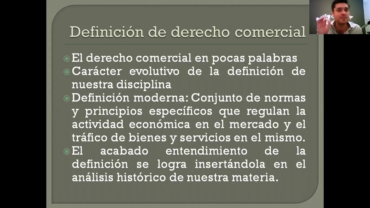 Clase 1 - Definición e Historia del Derecho comercial - YouTube