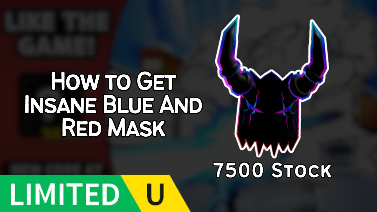 Free UGC | How to Get Insane Blue And Red Mask - YouTube