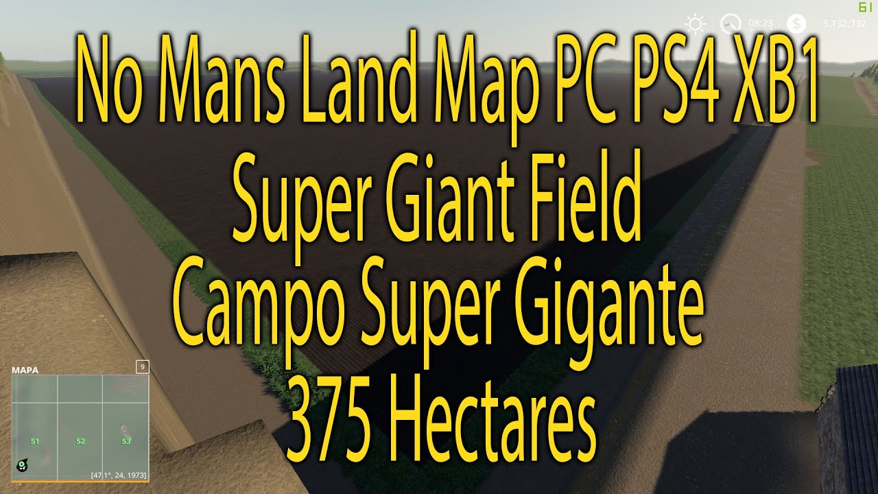 FS19 No Mans Land Map PC PS4 XB1 Melhor para Paisagismo Extremo e Criar ...