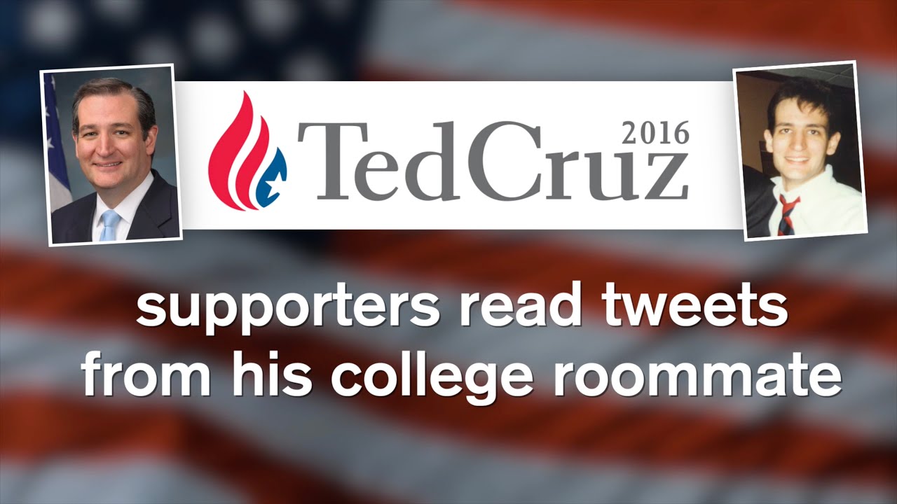 Ted Cruz supporters read tweets from his college roommate - YouTube