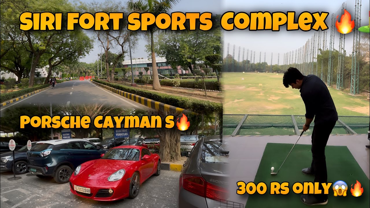 CHEAPEST PLACE TO PLAY GOLF IN DELHI🔥😍SIRI FORT SPORTS COMPLEX~HAUS ...