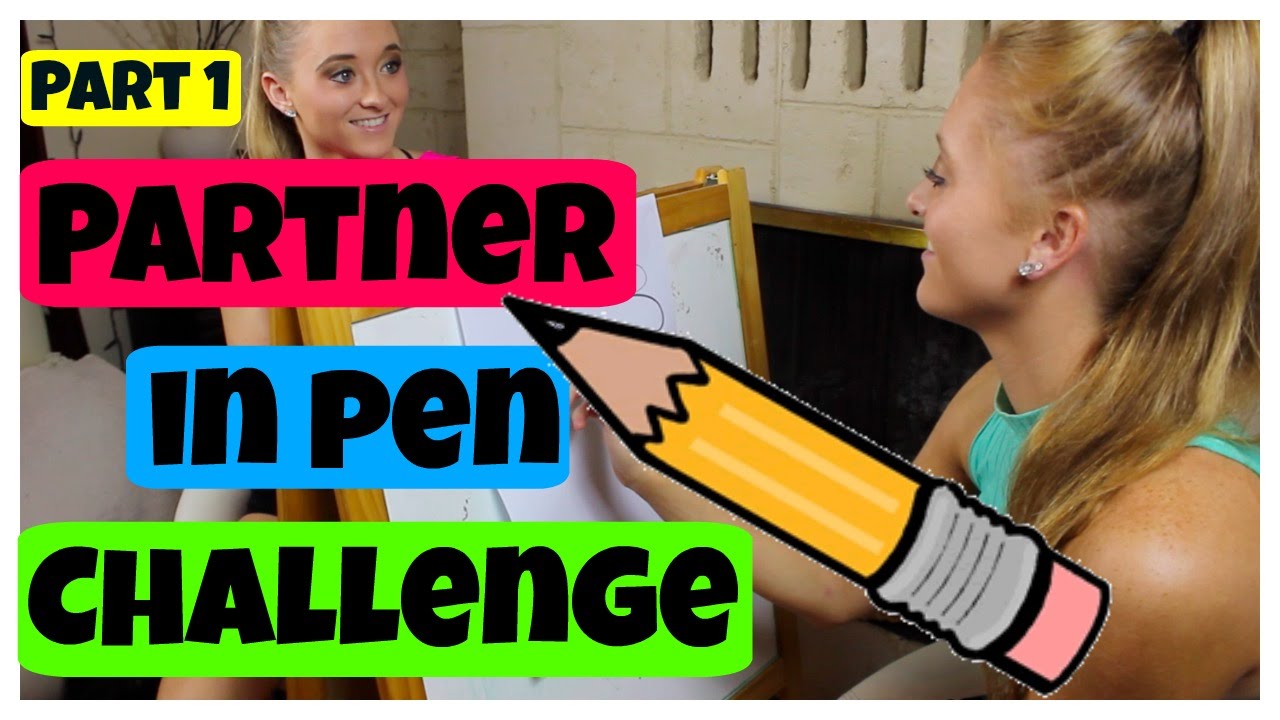 Partner In Pen Challenge! | Teagan and Sam - YouTube