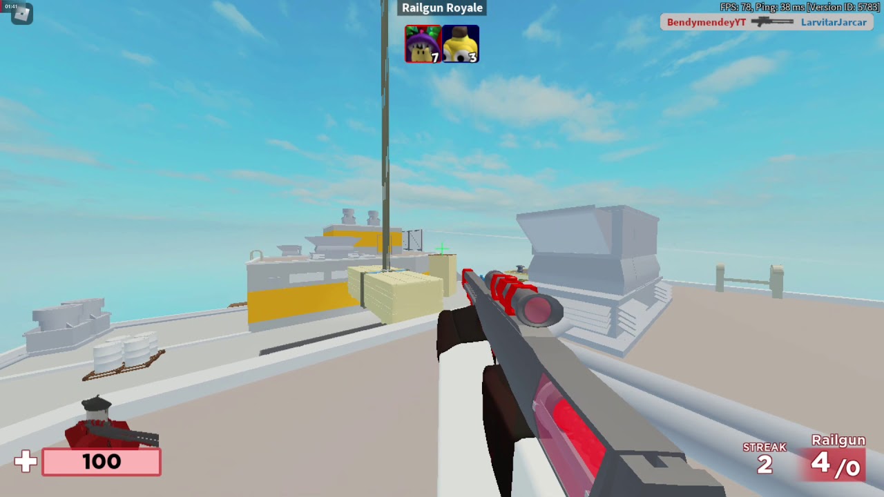 Railgun Royale 1v1 Clip | Roblox Arsenal - YouTube