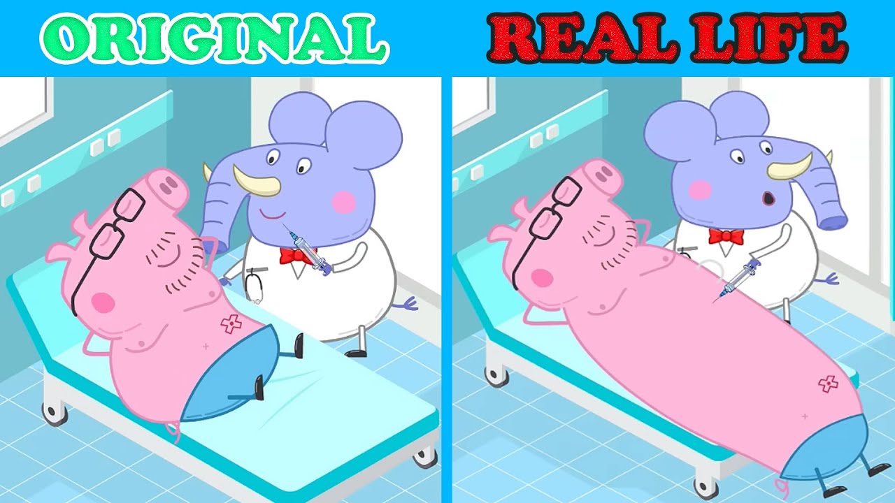Daddy Pig Don't Want Get Injected !! - Peppa Pig Original vs Real life ...