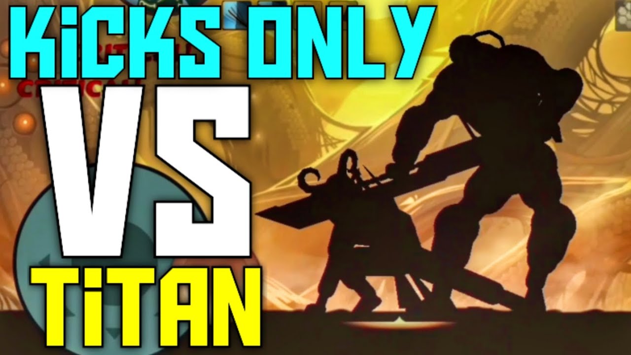 Shadow fight 2 | Kicks Only Vs TITAN | Challenge #33 - YouTube
