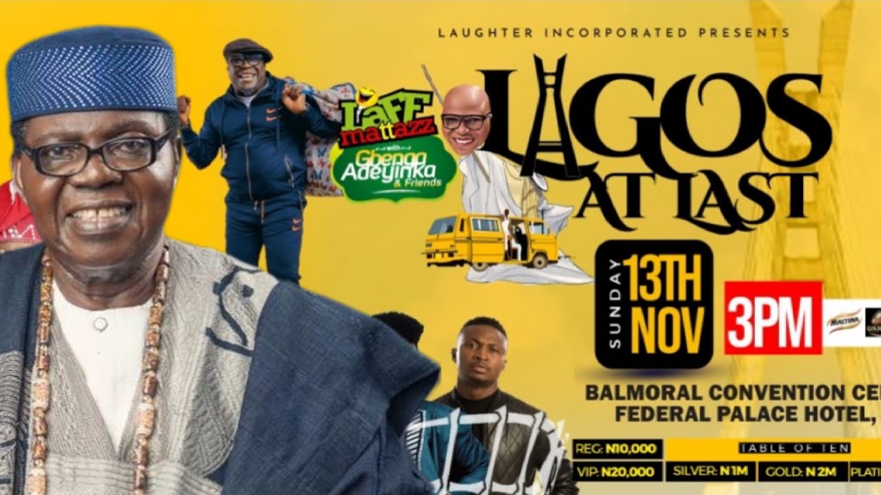 EVANG EBENEZER OBEY PERFORM LIKE NEVER BEFORE LIVE @LAUGH MATTAZ GBENGA ...