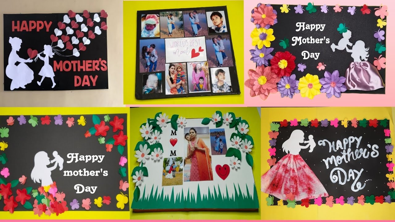 5 mother's day poster decorations for project/mother's day school ...