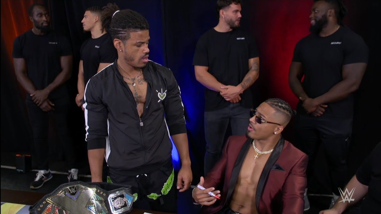 Wes Lee confronta a Carmelo Hayes en Backstage - WWE NXT 15/08/2023 (En ...