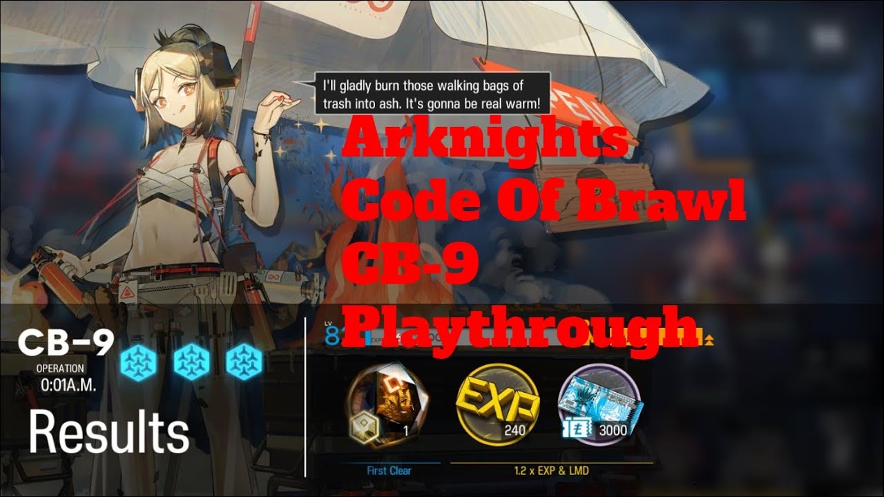 [Arknights] Code of Brawl CB-9 Playthrough - YouTube