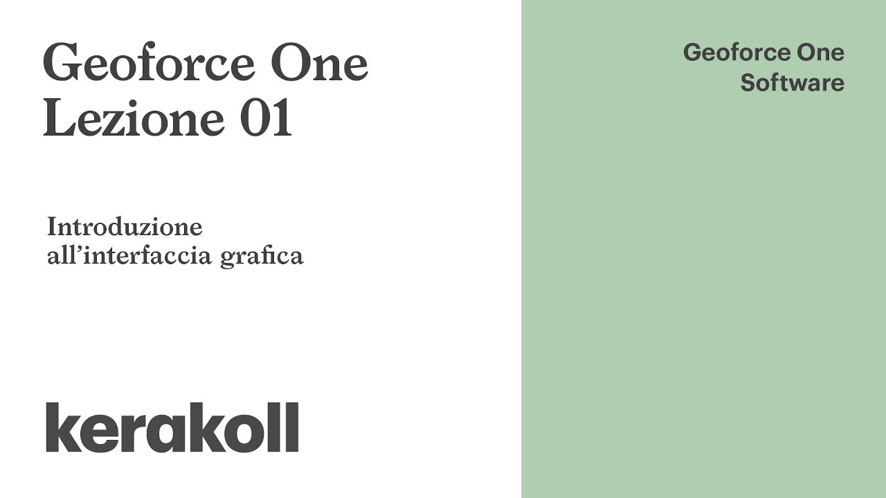 GeoForce One - Tutorial 01 - Introduzione all'interfaccia grafica - YouTube