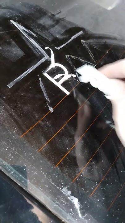 Как и чем убрать наклейки со стекла авто быстро. - YouTube