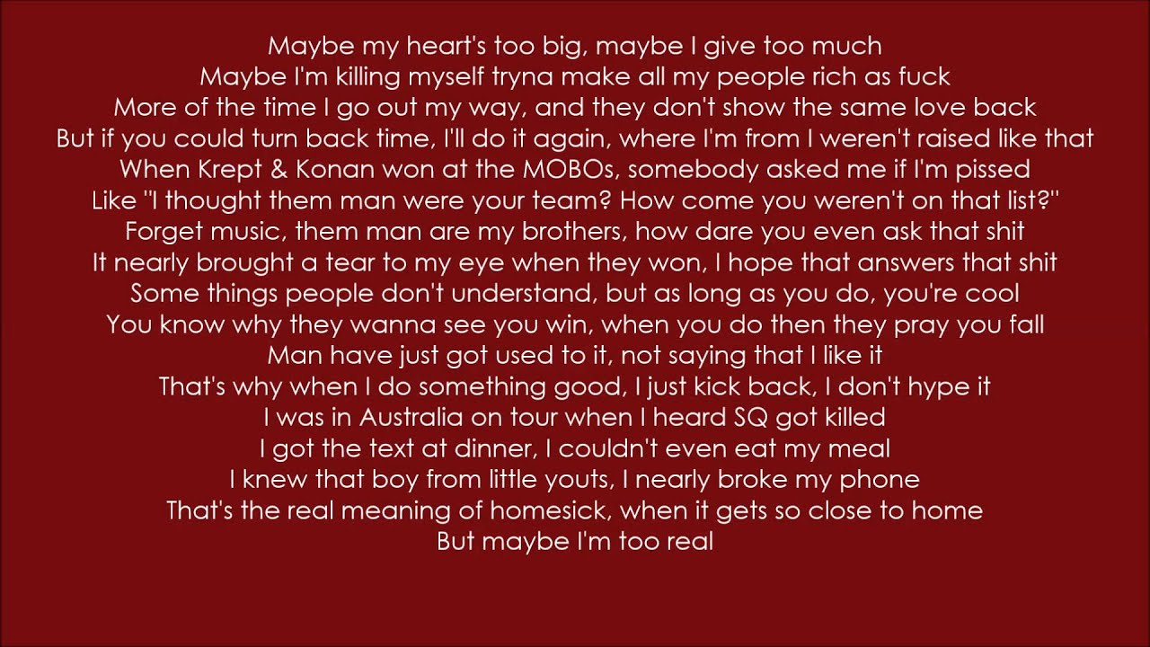 Yungen ft Elise | Too Real [Lyrics] @IRHLYRICS - YouTube