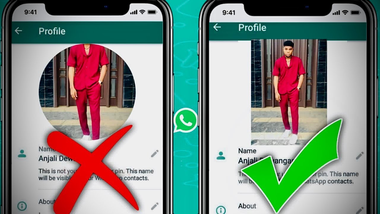 Full Profile Picture || How to Use FULL PHOTO For WhatsApp Profile ...