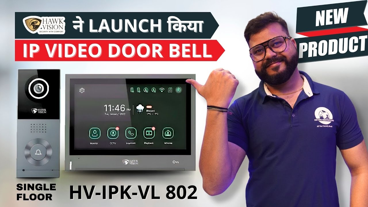 Hawkvision IP Video Door Bell for Single Floor HV-IPK-VL802 | New Smart ...