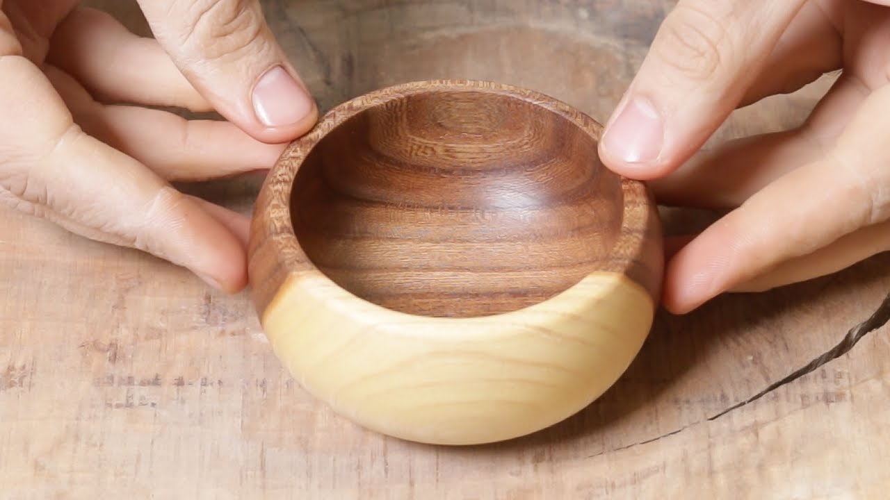 Wood Turning - Making a Stunning Elm Wooden Bowl - YouTube