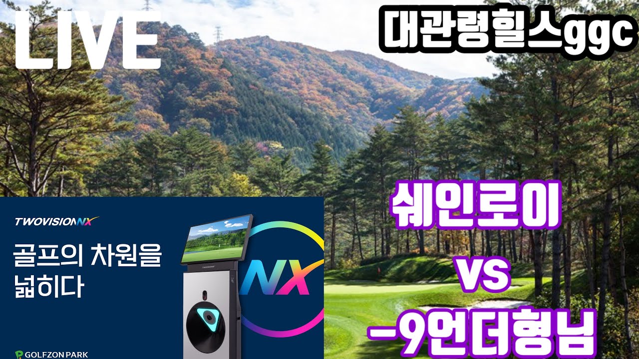 골프존nx 대관령힐스ggc 쉐인로이 Vs 9언더형님 껨비빵 ㅋ 골프골프존스크린골프 Youtube